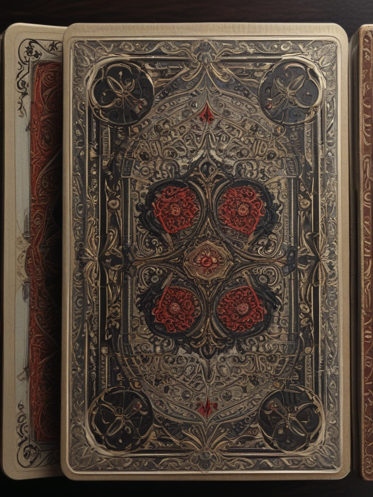 Intricate Design of Ornate Book Covers with Rich Patterns and Colors