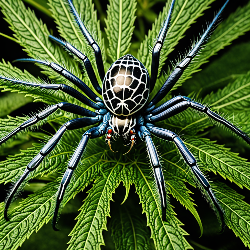 a spider, high on weed, H.R. Giger style, high res