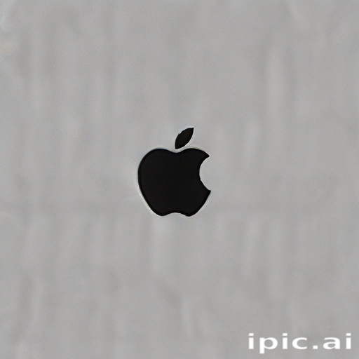 A Close-Up View of the Iconic Black Apple Logo on a Surface.