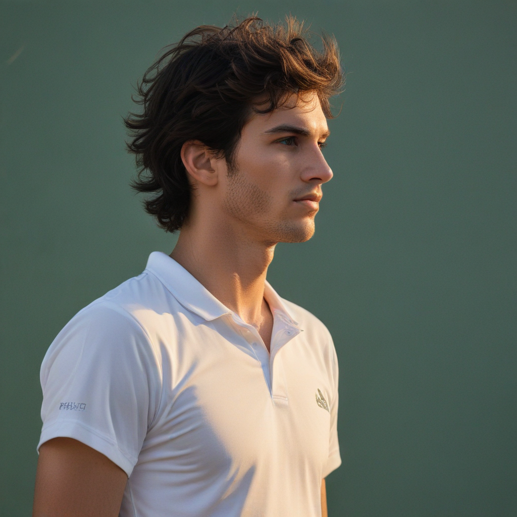 aaron slim tennis modern man hair playing hard set rolland garros ...