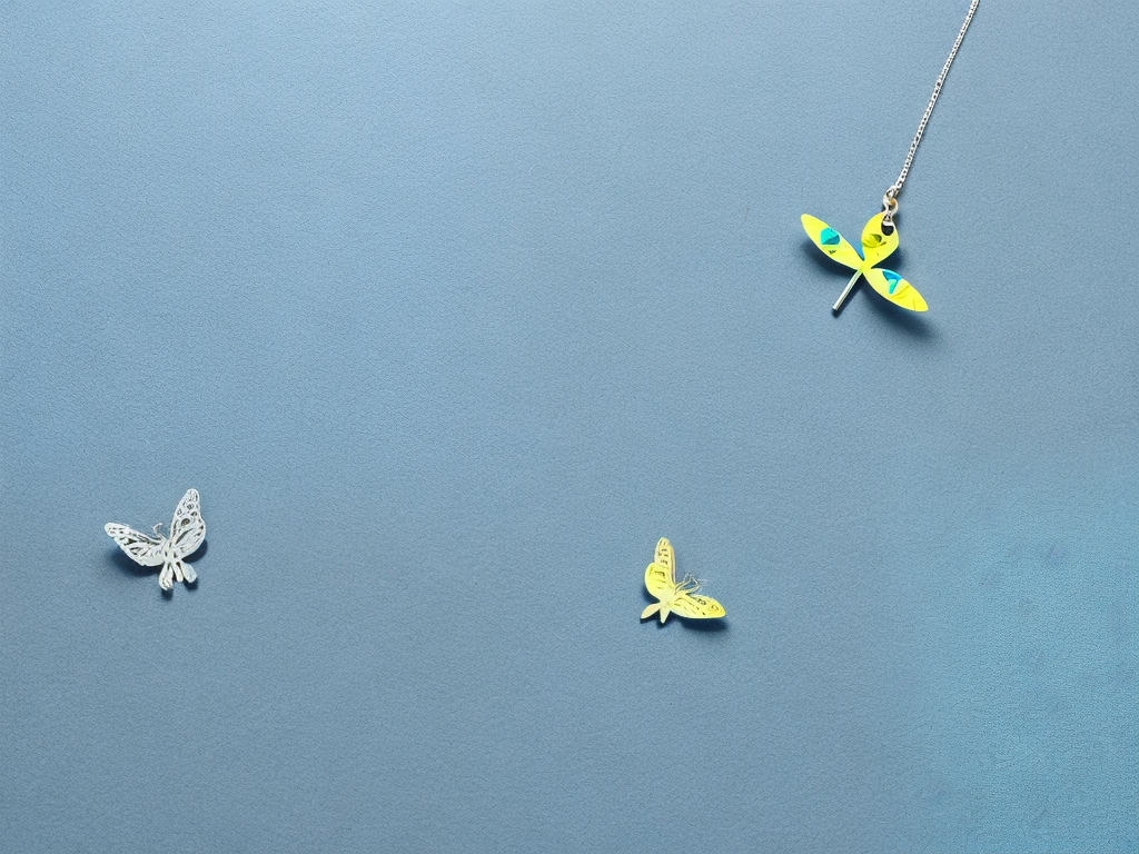 Molecules Flying In White Background