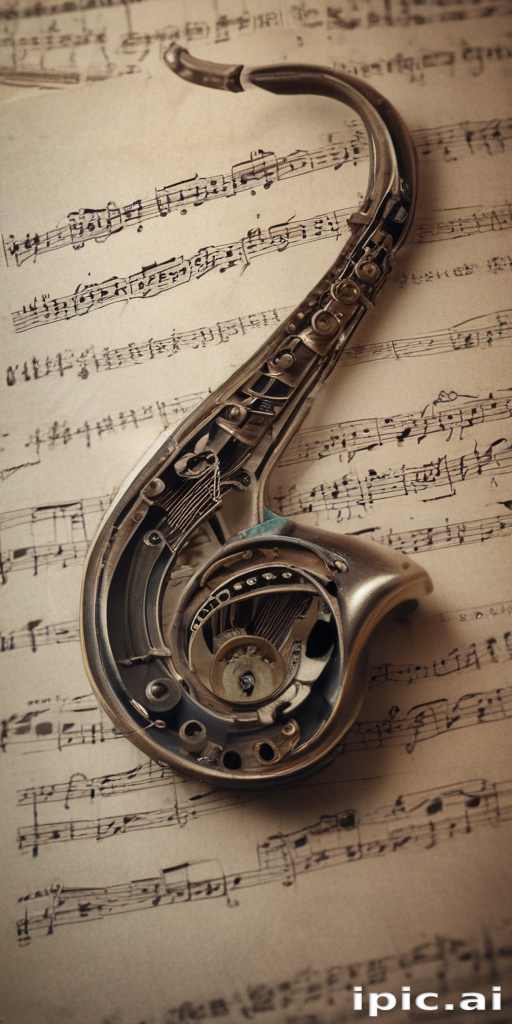 Intricate Musical Instrument Design Blending Mechanics with Classic ...