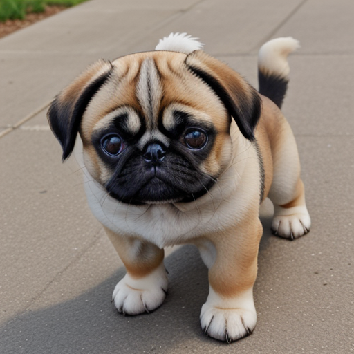 A Cute Pug Dog Enjoying a Cup of Coffee with a Quirky Expression