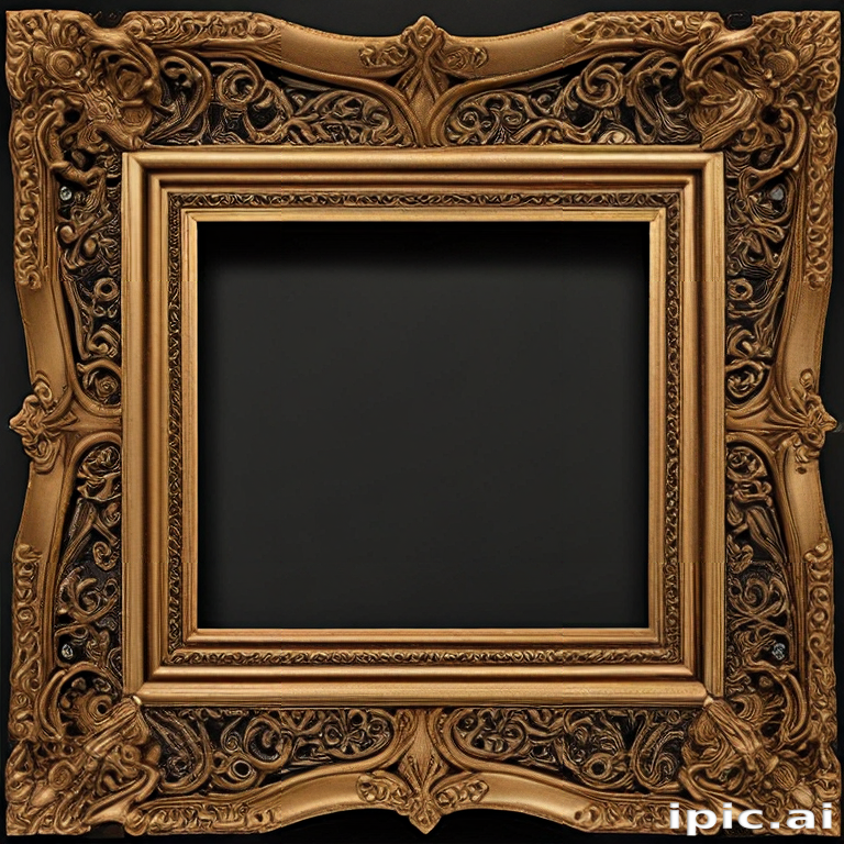 Intricately Designed Vintage Frame Ready for a Beautiful Artwork Display