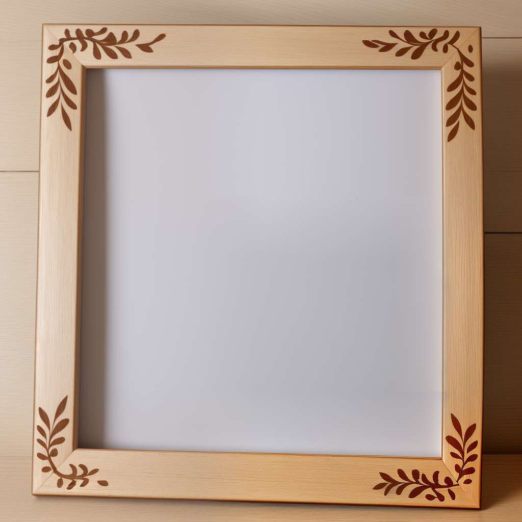 Elegant Wooden Picture Frame Ready to Showcase Your Favorite Artwork