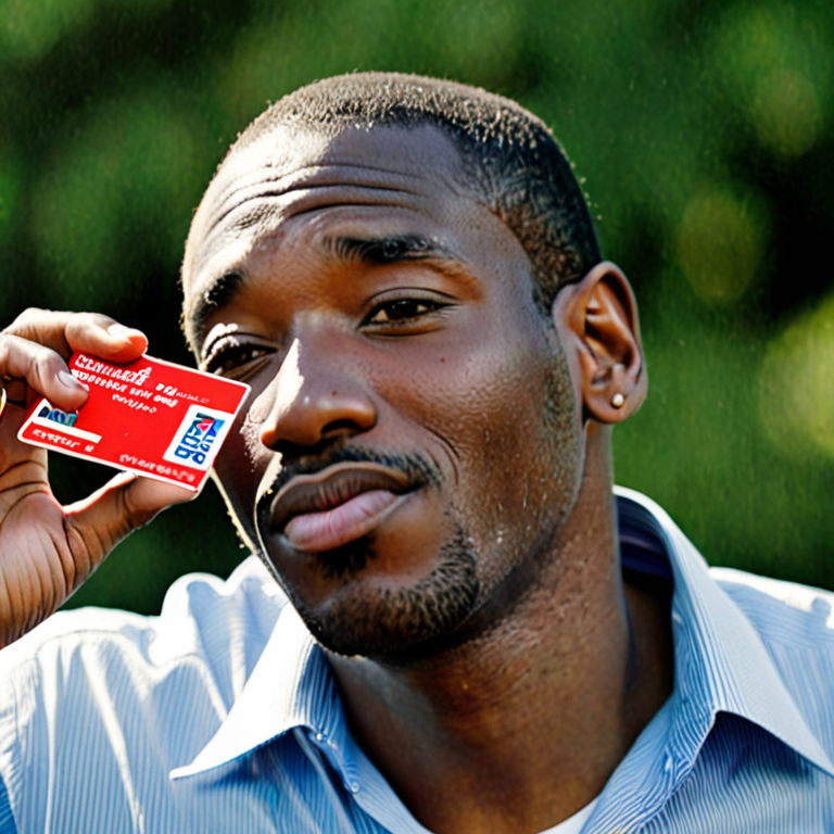 Black people enjoying sniffing EBT card