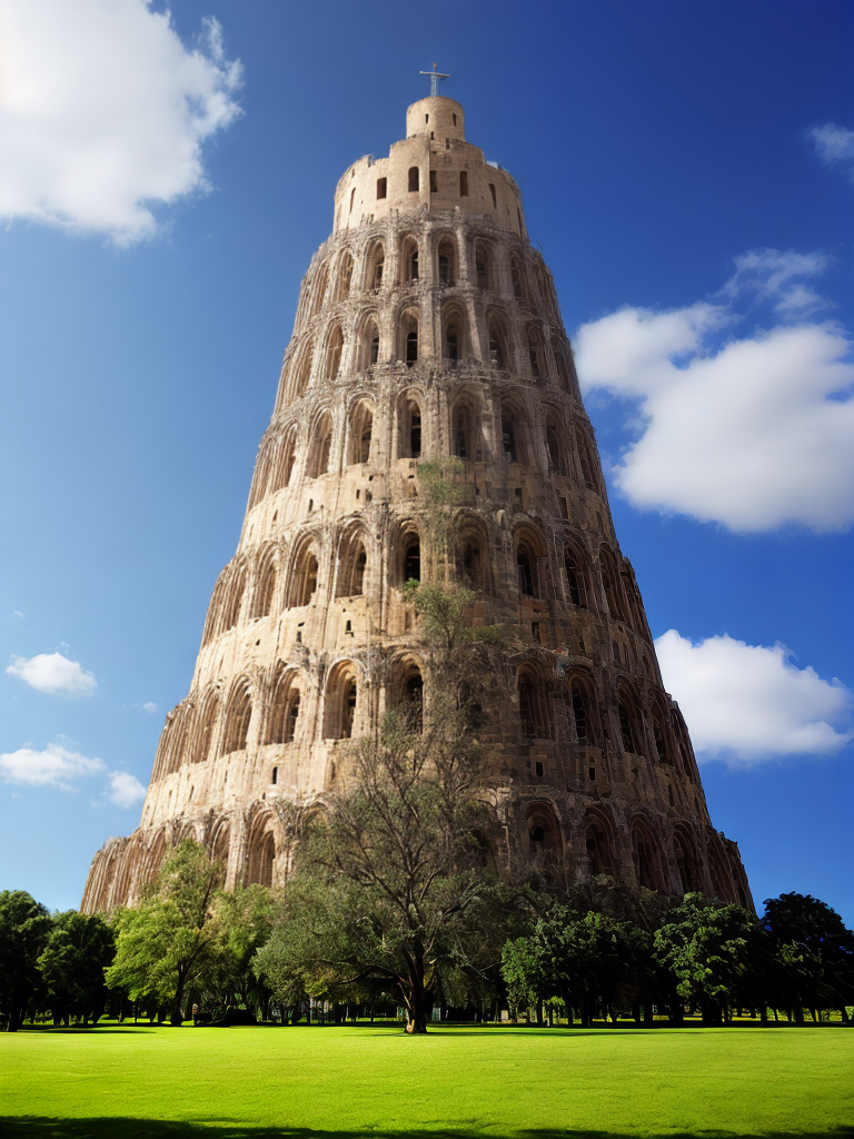 the biblical tower of Babel