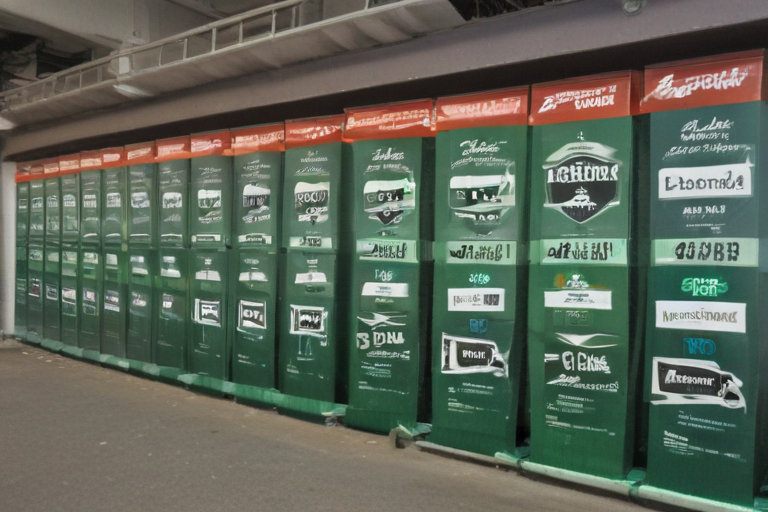 sponsor wall of cricket event